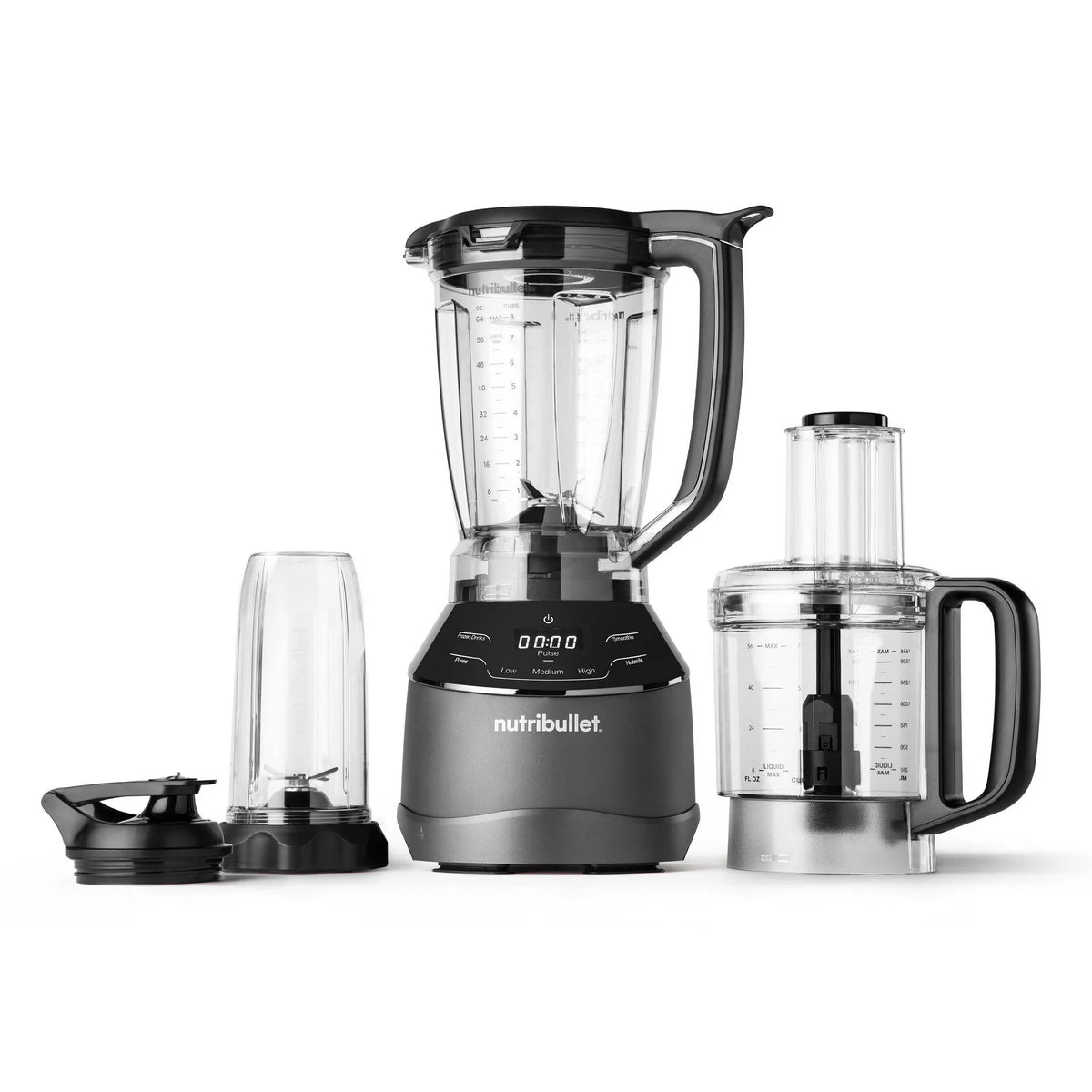 Nutribullet 64oz Triple Prep System Blender and Food Processor: 1500W ...