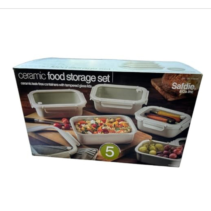 Ceramic Food Storage Containers - 10 Piece Set – REBEL