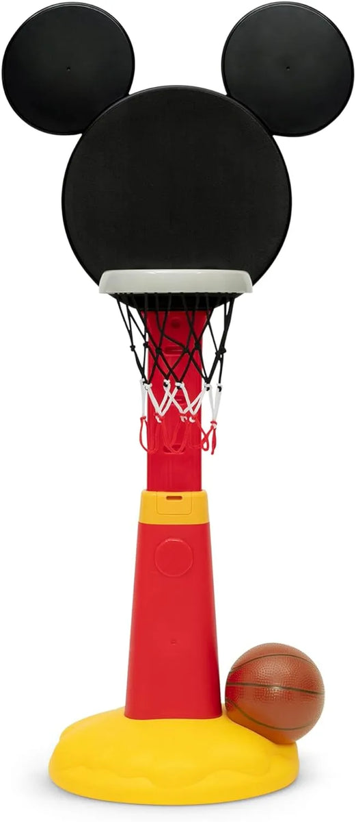 Disney Mickey Mouse Plastic Basketball Set - Includes Basketball Hoop ...