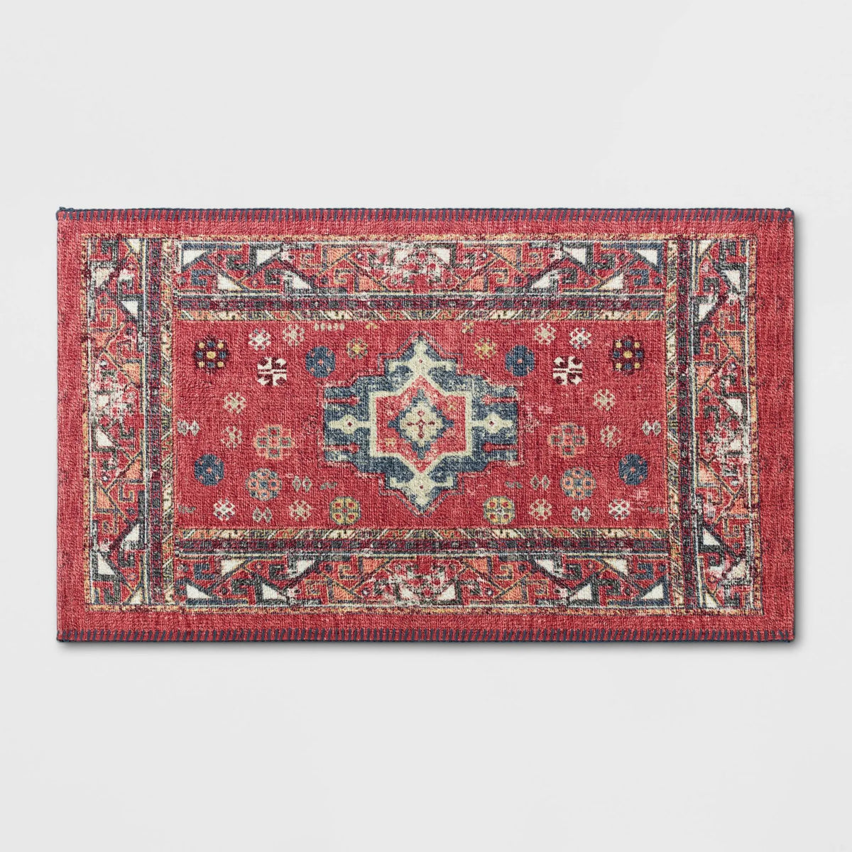 34" x 20" Vintage Persian Medallion Kitchen Rug - Traditional Accent ...