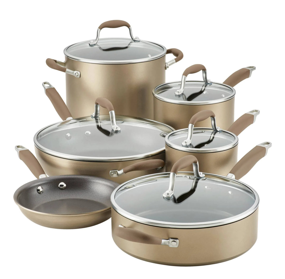 Anolon 11pc Hard Anodized Nonstick Cookware Set – REBEL