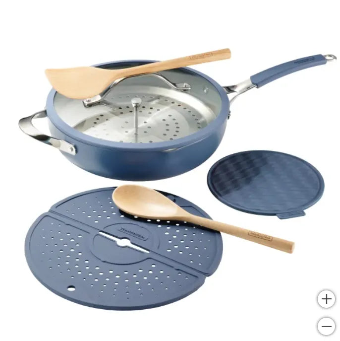 6 Piece Ceramic Nonstick All in One Plus Pan Set – REBEL