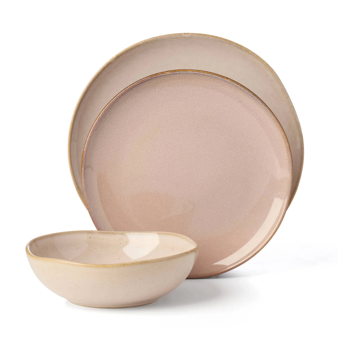 12pc Dinnerware Set Organic Shade Natural Clay – REBEL
