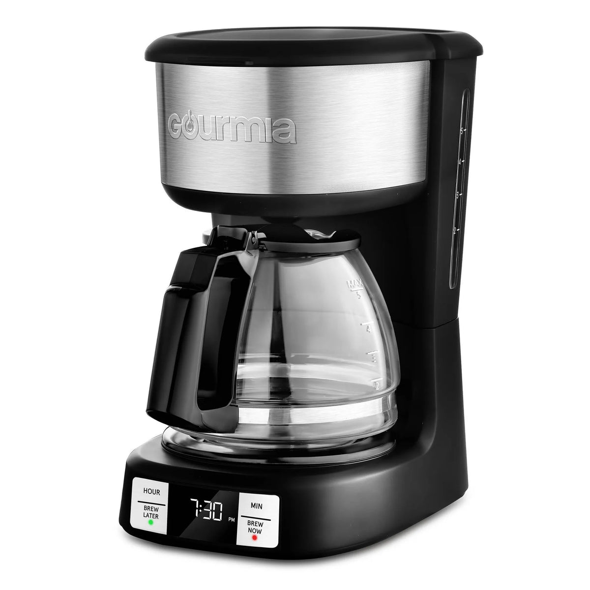 5 Cup Programmable Drip Coffee Maker with Brew Later Black – REBEL