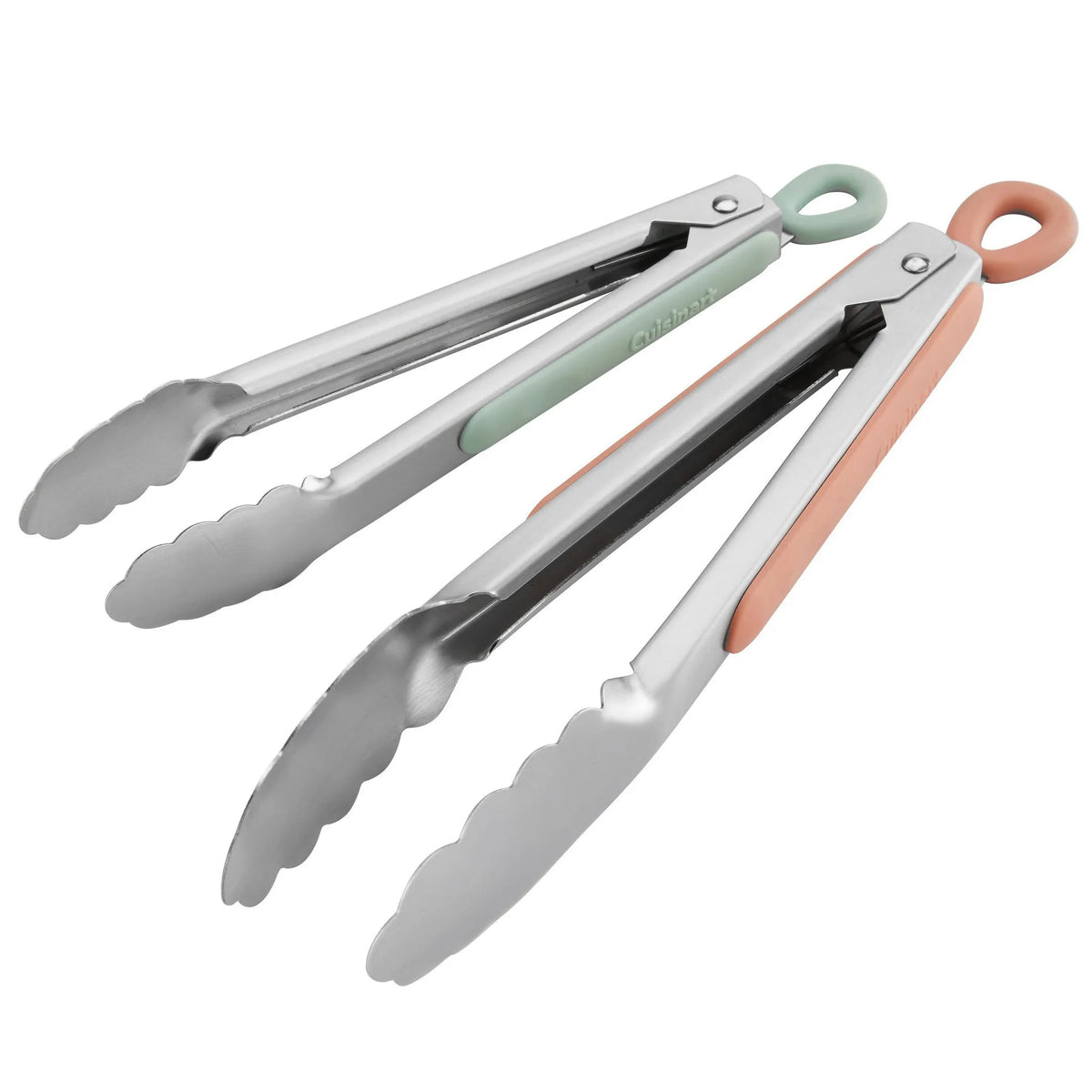 Cuisinart 2pc Tong Set: Stainless Steel Kitchen Tongs with Locking ...