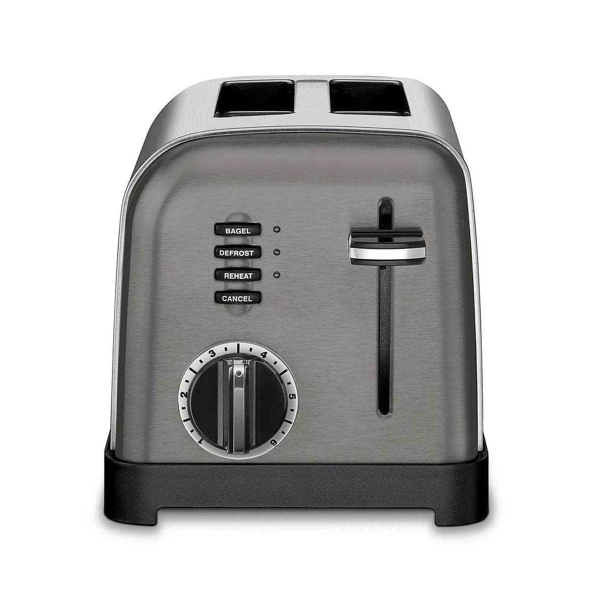 2-Slice Classic Toaster - Black Stainless Steel – REBEL