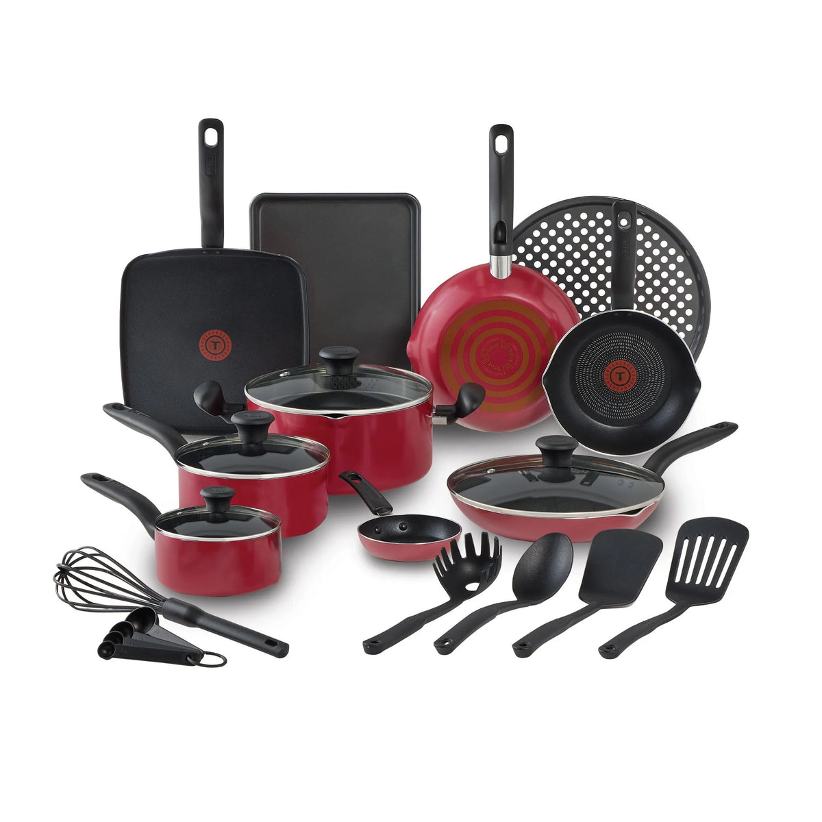 20pc Simply Cook Nonstick Cookware Set With Lids – REBEL