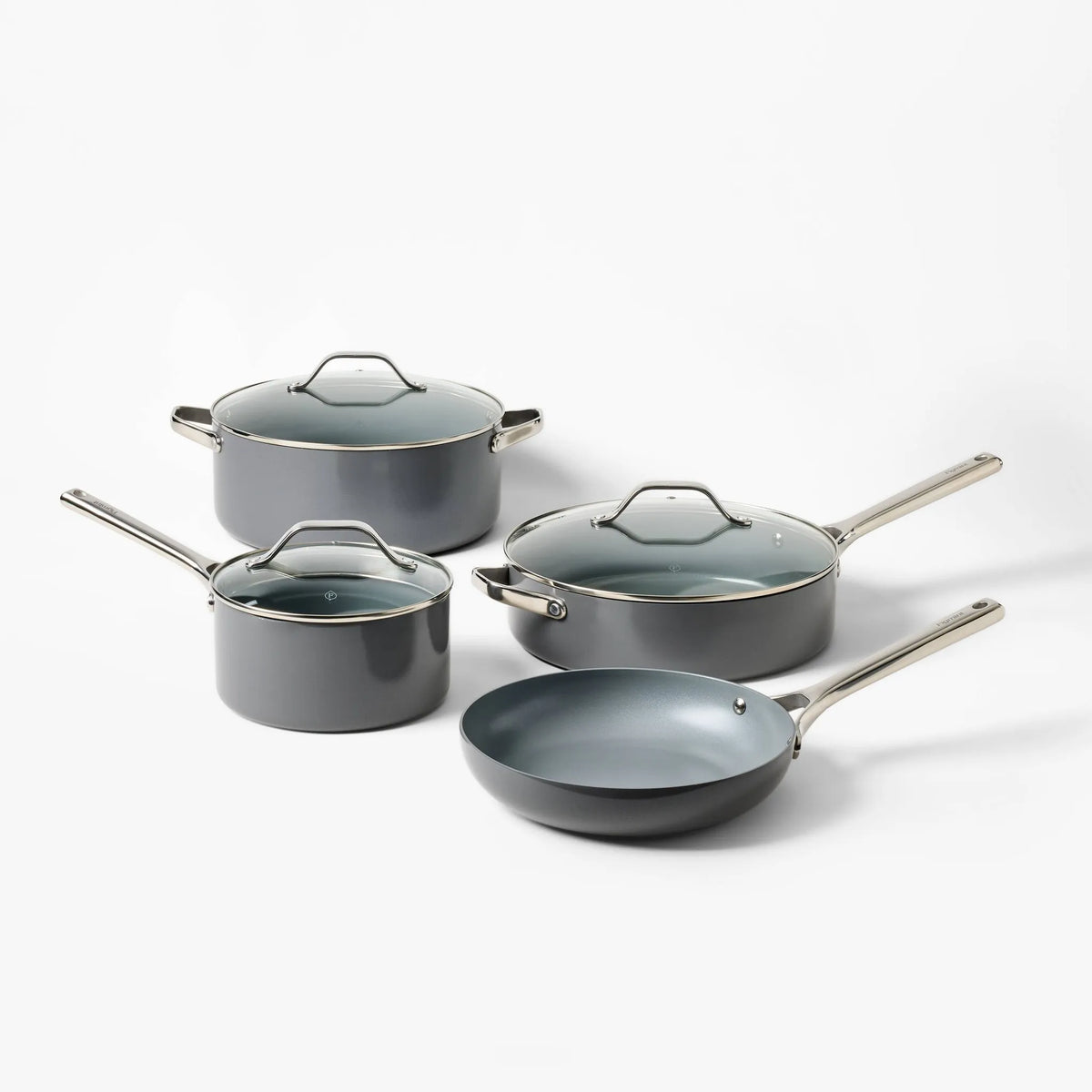 7pc Nonstick Ceramic Coated Aluminum Cookware Set – REBEL