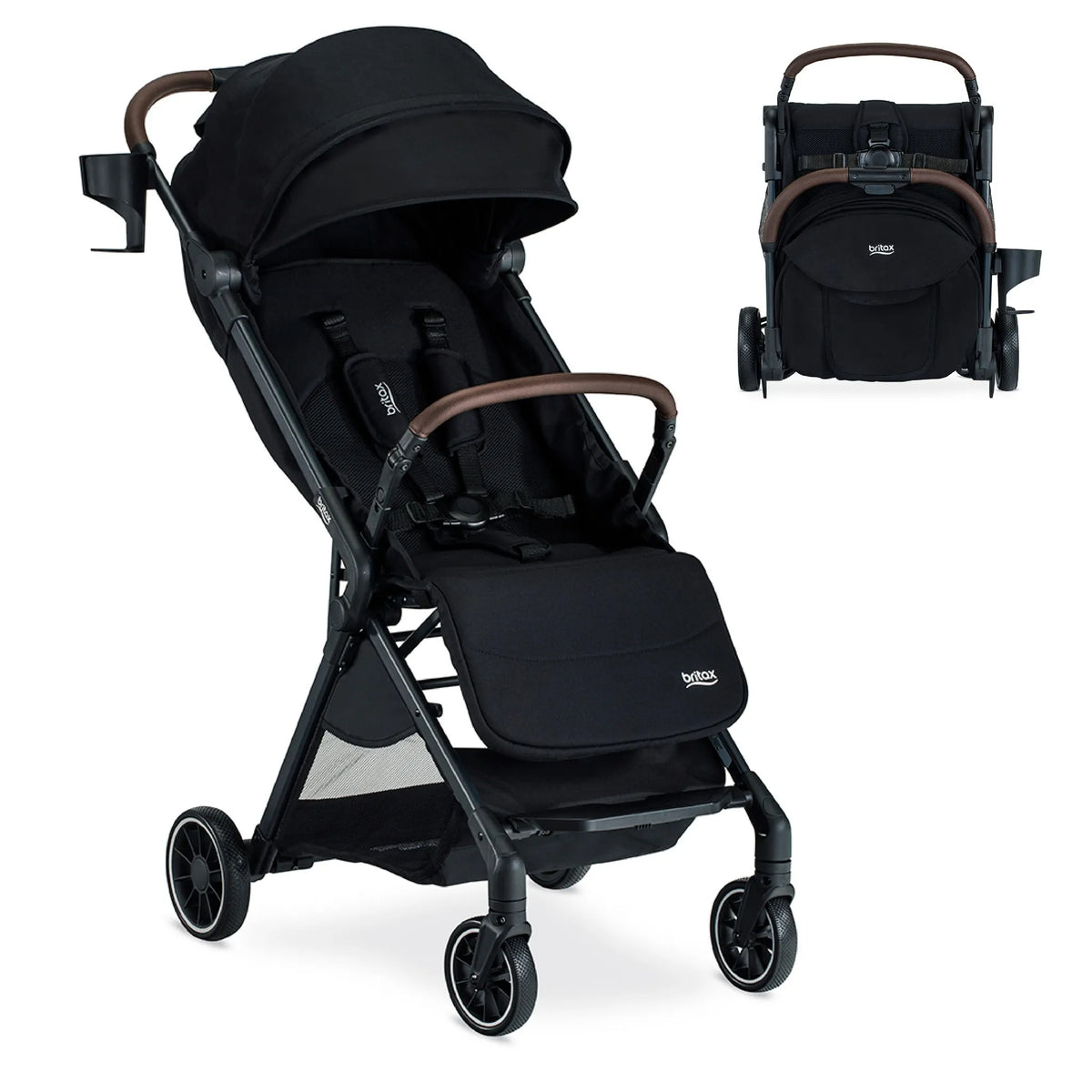 Juniper Compact Stroller, Lightweight Fold-and-Go Design - Raven Black ...