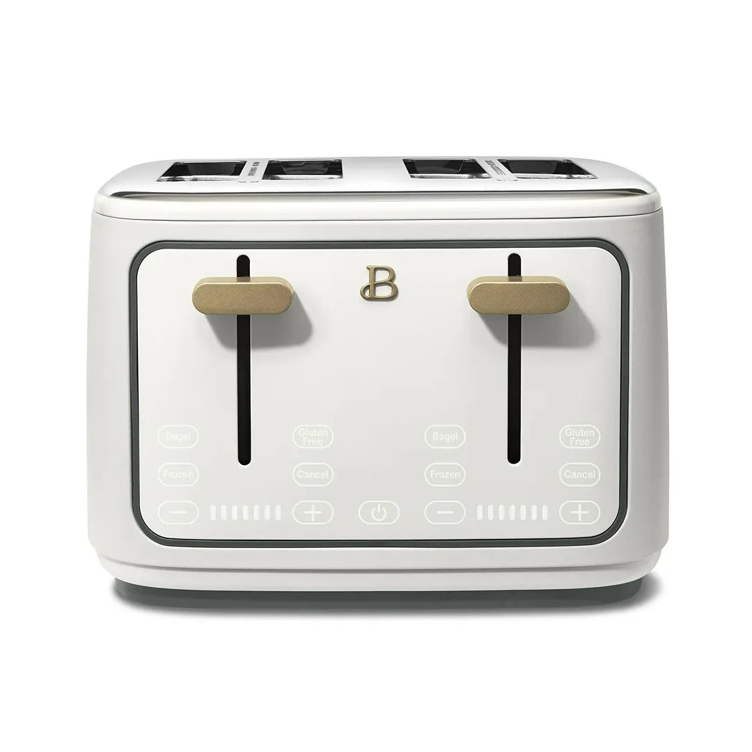Beautiful by Drew Barrymore 4-Slice Toaster with Touch-Activated Displ ...