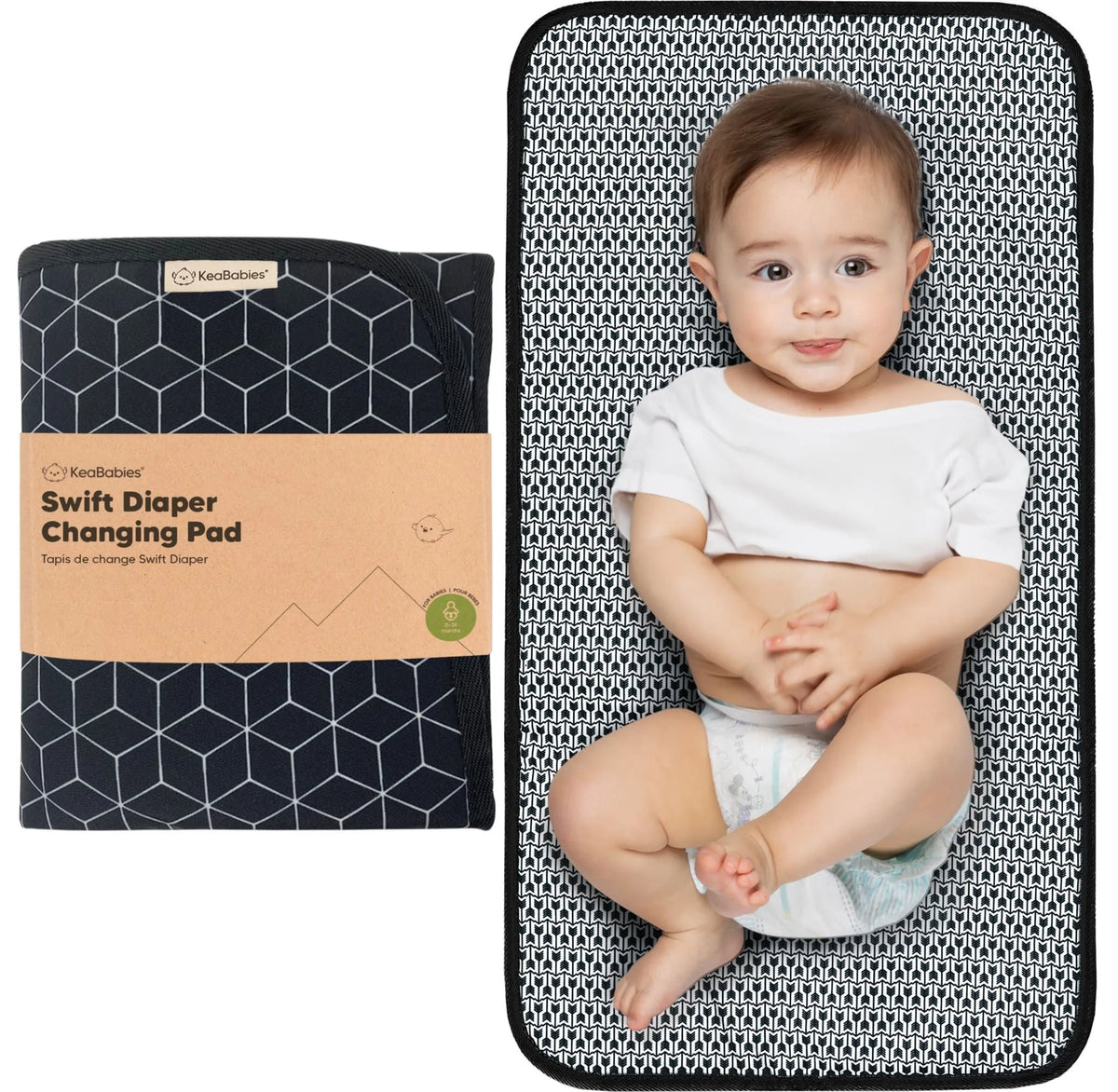 Swift Diaper Changing Pad - Black Geo – REBEL