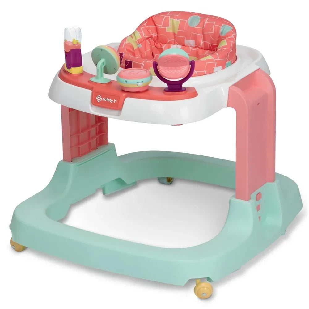 Safety 1st Ready, Set, Walk! DX Developmental Baby Walker - Coral Geo ...