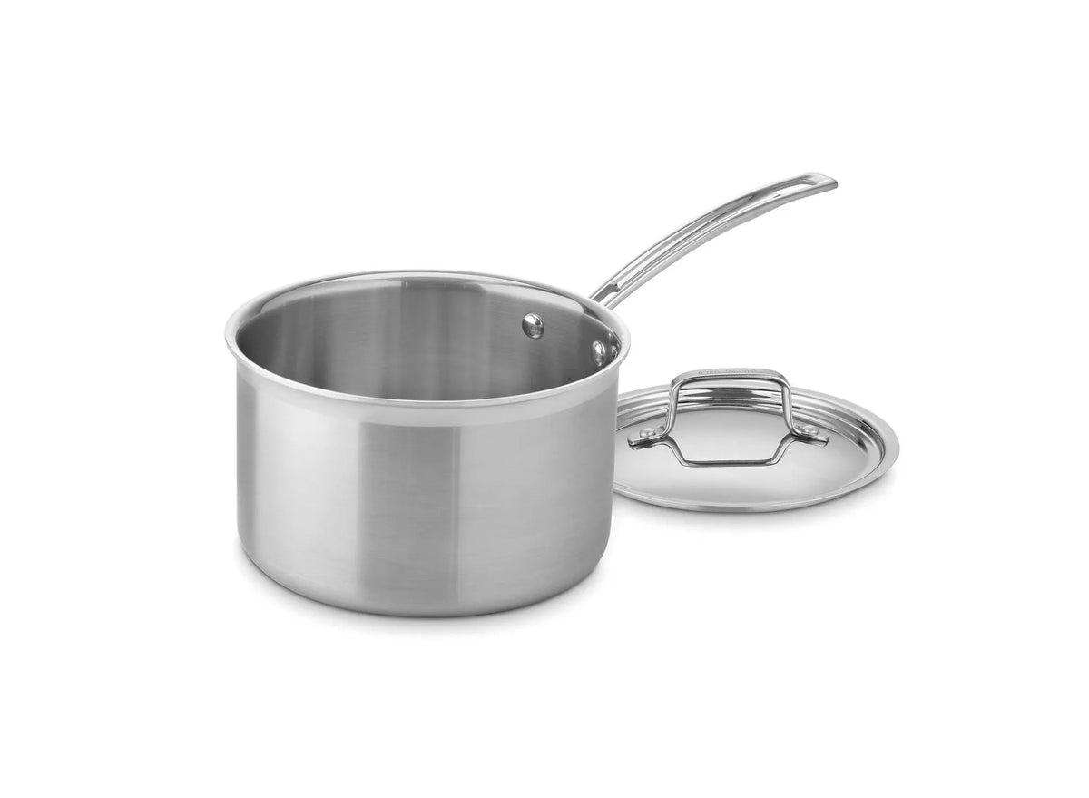 Classic MutliClad Pro 4qt Stainless Steel Tri-Ply Saucepan with Cover ...