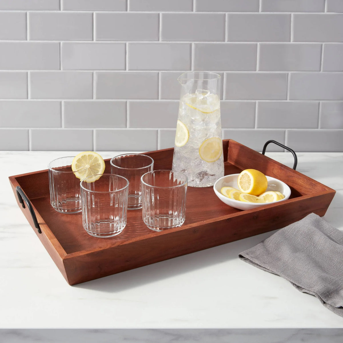 Threshold 20" x 13" Wood Serving Tray – REBEL