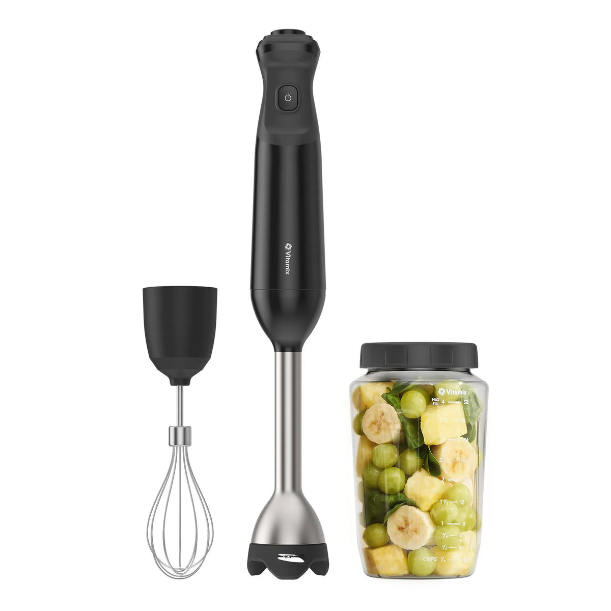 2-Speed Hand Immersion Blender Bundle with Whisk and Jar Black – REBEL