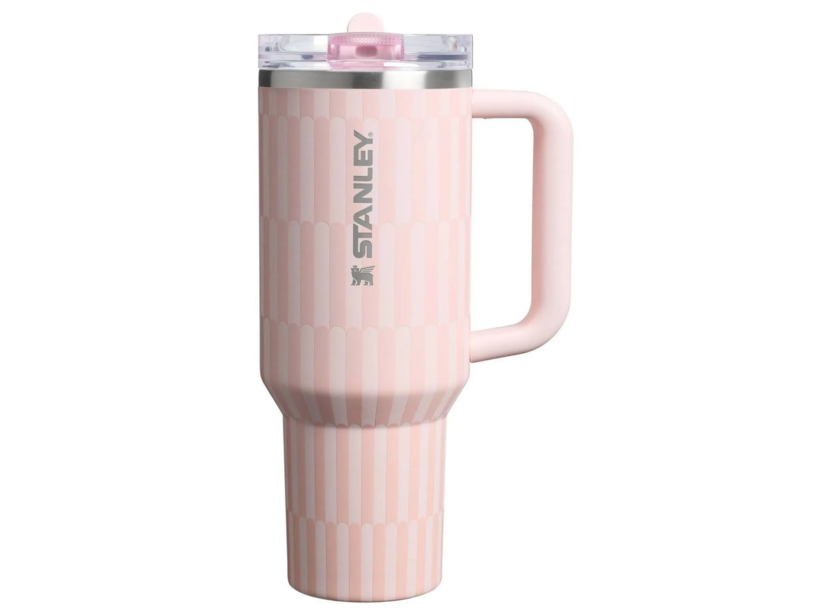 Stanley 40 oz Stainless Steel Quencher Pro Tour Tumbler Tea Rose Tile ...