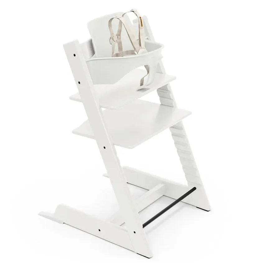 Stokke Tripp Trapp High Chair 2 with Adjustable Baby Set - White – REBEL