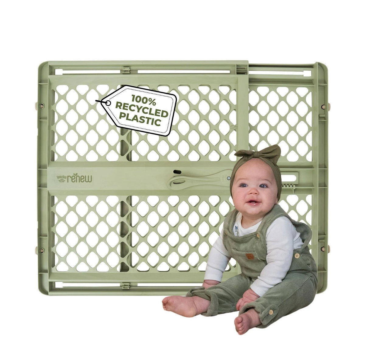 Recycled Plastic Baby Gate - Sea Grass Green – REBEL