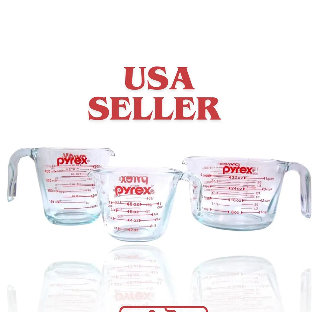 Pyrex 3-Piece Glass Measuring Cup Set – REBEL