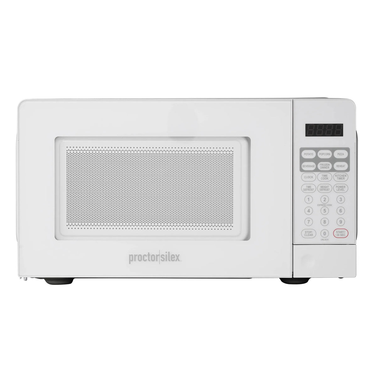 700W 0.6cu ft Countertop Microwave Oven White – REBEL