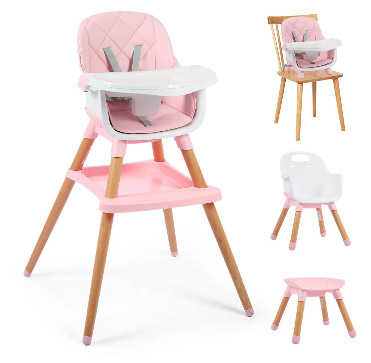 Kinder King 7 in 1 Baby High Chair - Gray – REBEL