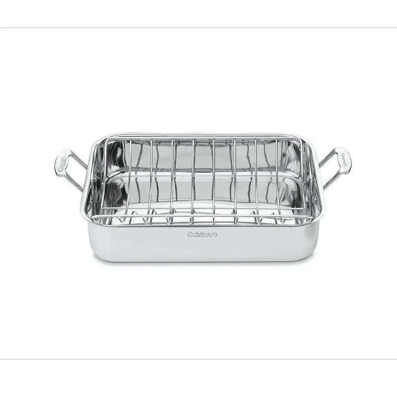 Stainless Steel 16" Roasting Pan with Rack – REBEL