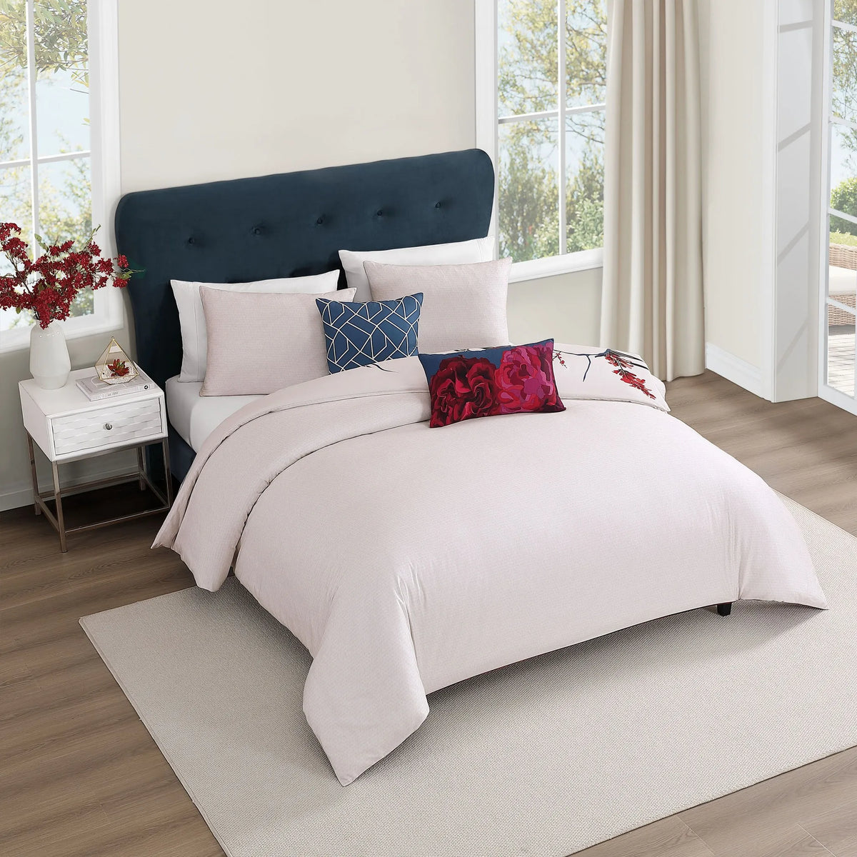 Bebejan Zinnia 5 Piece Reversible Comforter Set - King – REBEL