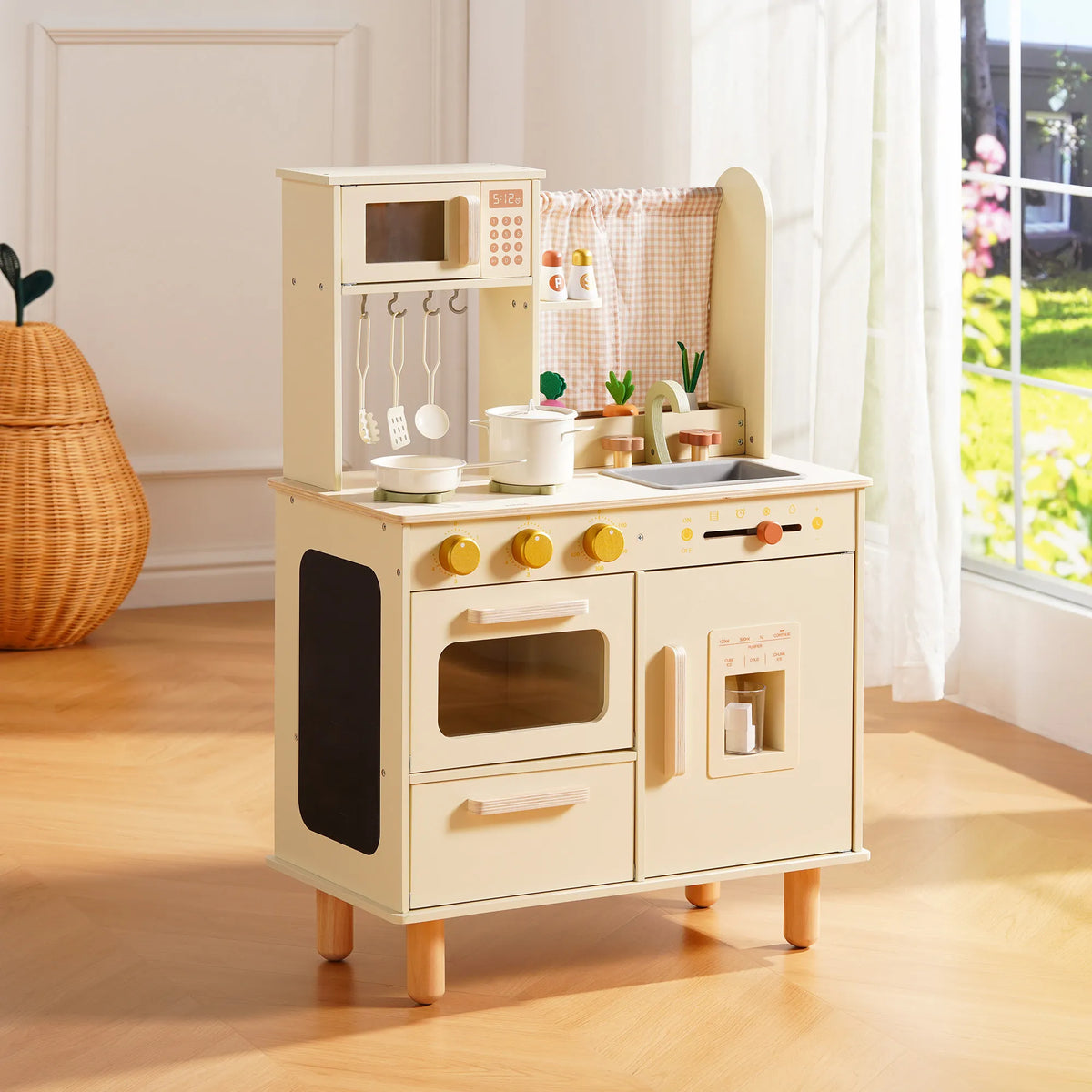ROBUD Wooden Kitchen PlaySet for Kids - Cream – REBEL