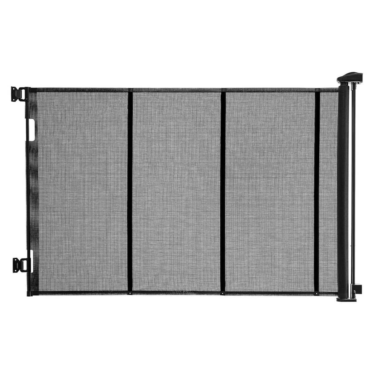 Retractable Baby Gate w/ Reinforced Fiberglass Strips - Black – REBEL