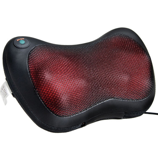 Shiatsu Pillow Massager With Heat Deep Kneading for Shoulder Neck and ...