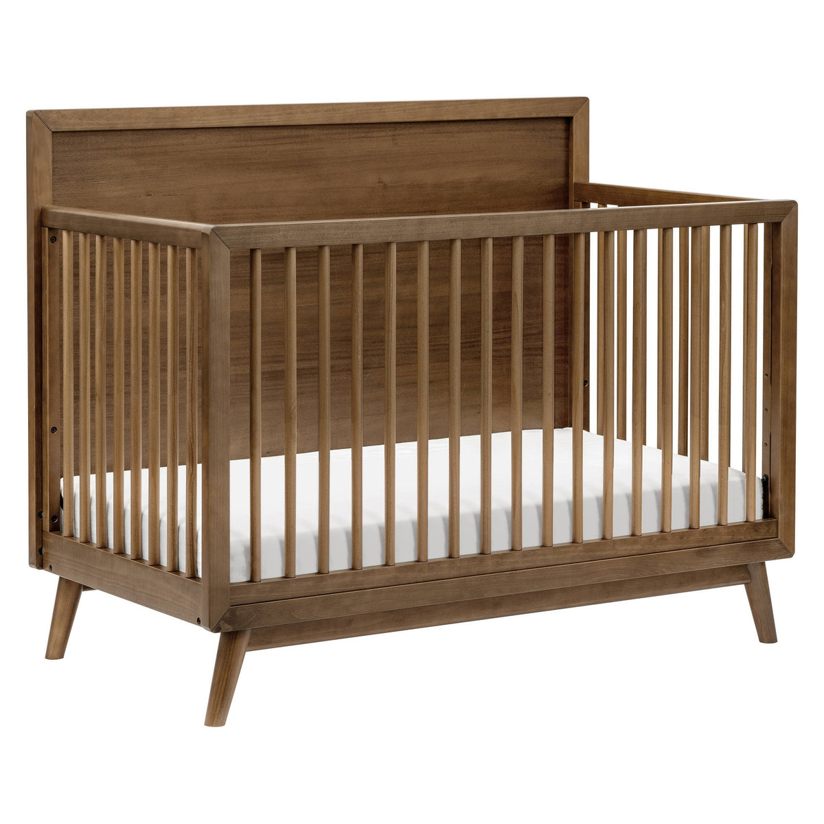 Babyletto Palma Mid-Century 4-in-1 Convertible Crib - Natural Walnut ...