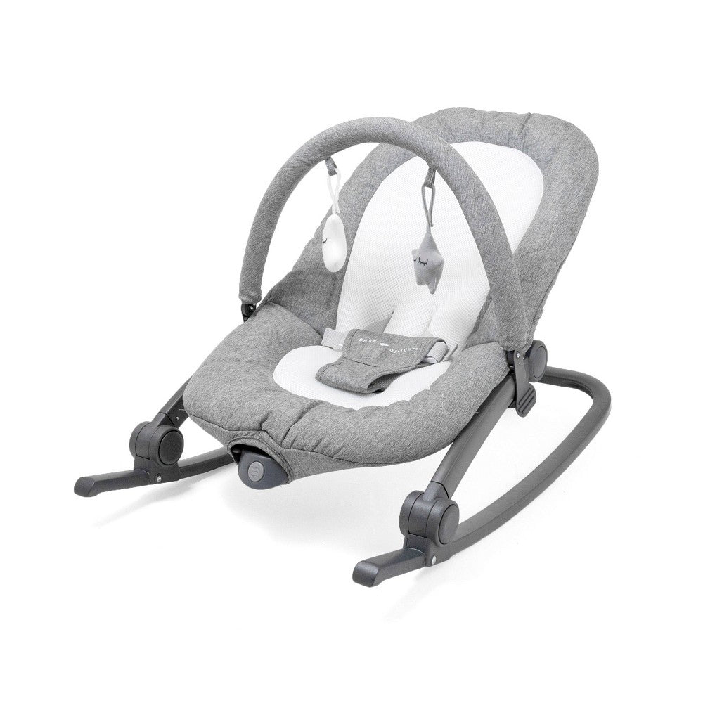 Go With Me Aura Deluxe Portable Rocker & Bouncer - Grey – REBEL