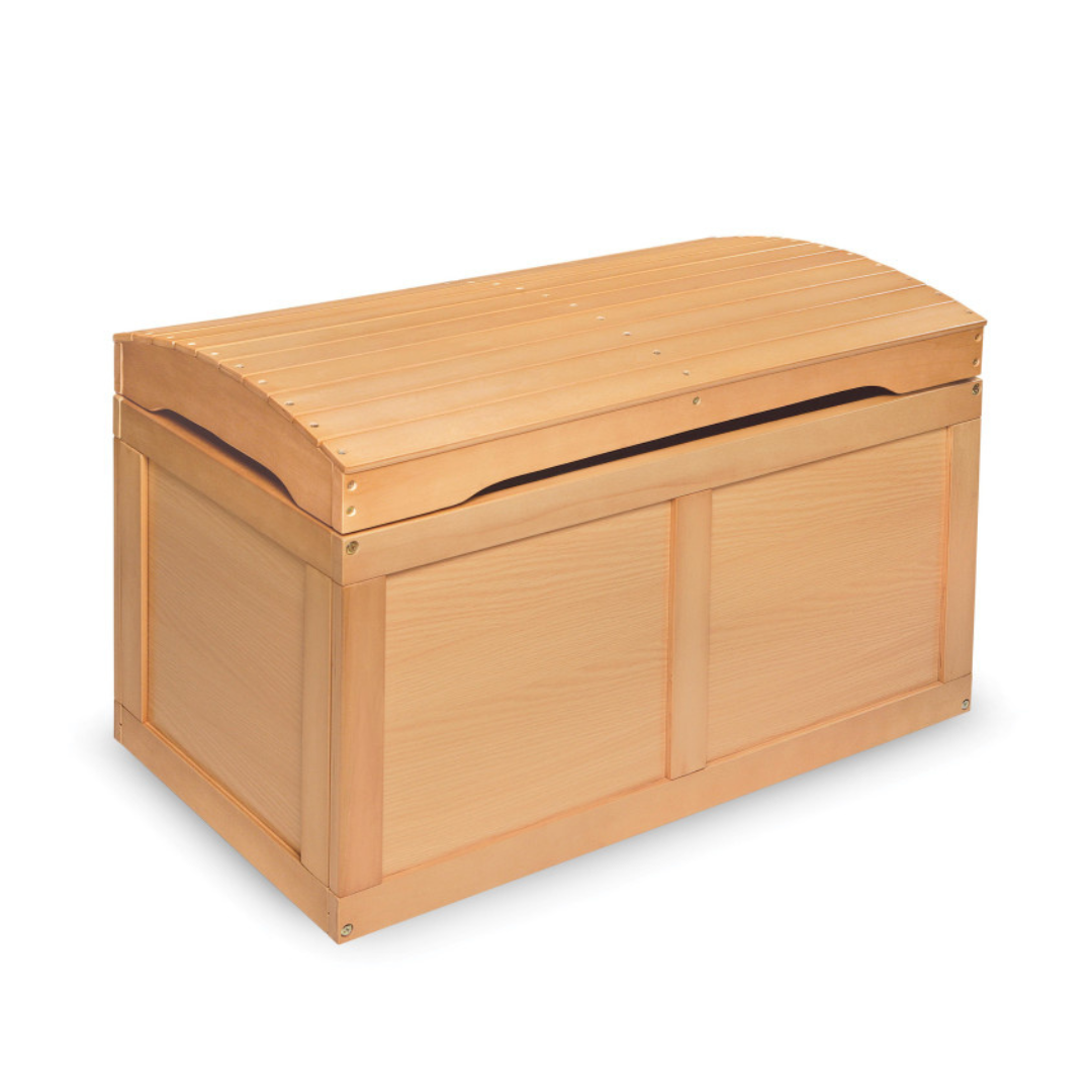 Hardwood Barrel Top Toy Chest - Natural – REBEL