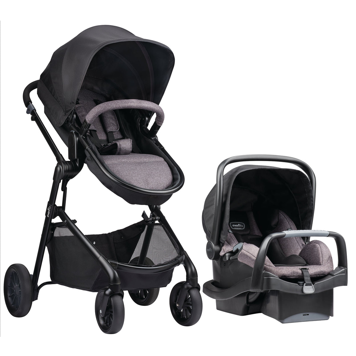 Pivot Modular Travel System With SafeMax Car Seat - Casual Gray – REBEL