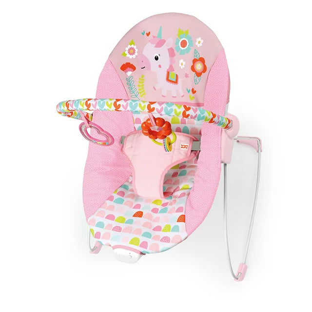 Bright Starts Fancy Fantasy Vibrating Baby Bouncer - Pink – REBEL