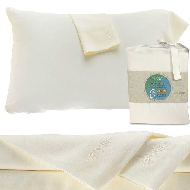 100% Bamboo Maternity Sheet Set, Queen - Ivory – REBEL